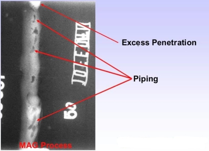 Excess penetration and piping welds defect? how to determine and ...